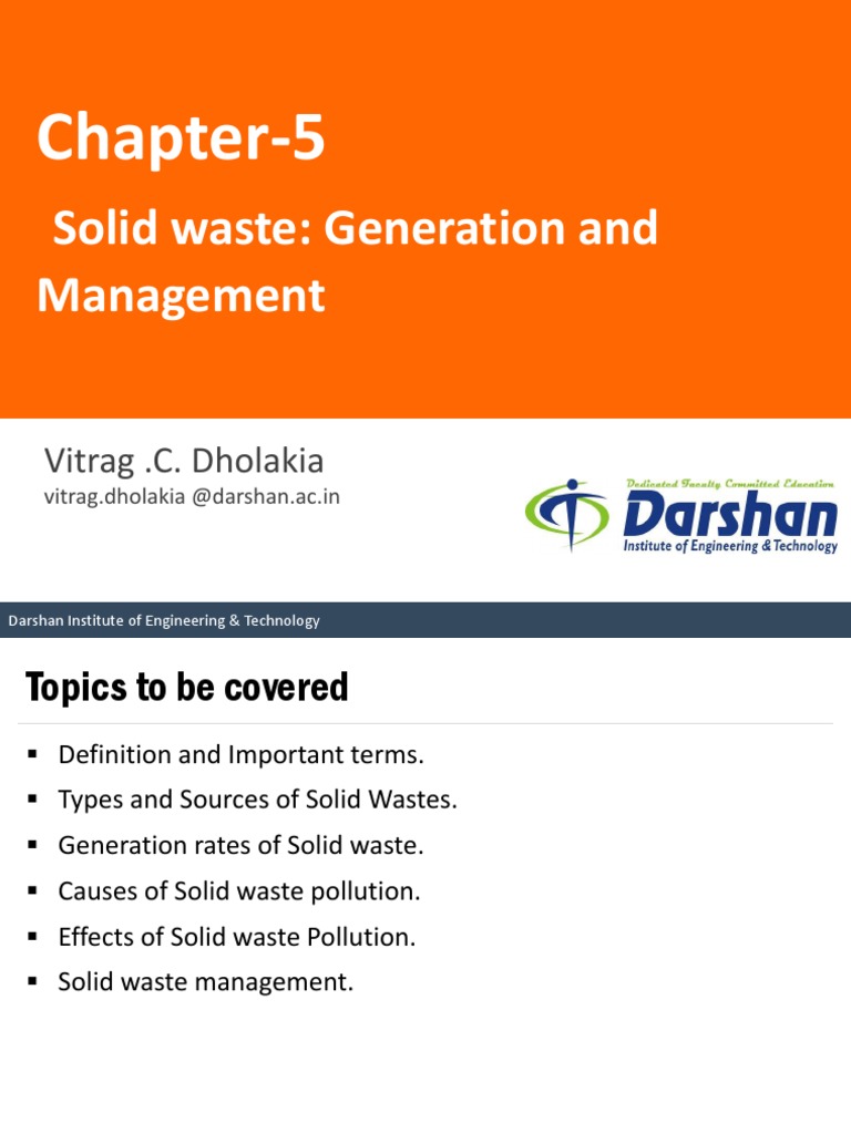 Comprehensive Overview of Solid Waste Generation, Management Methods ...