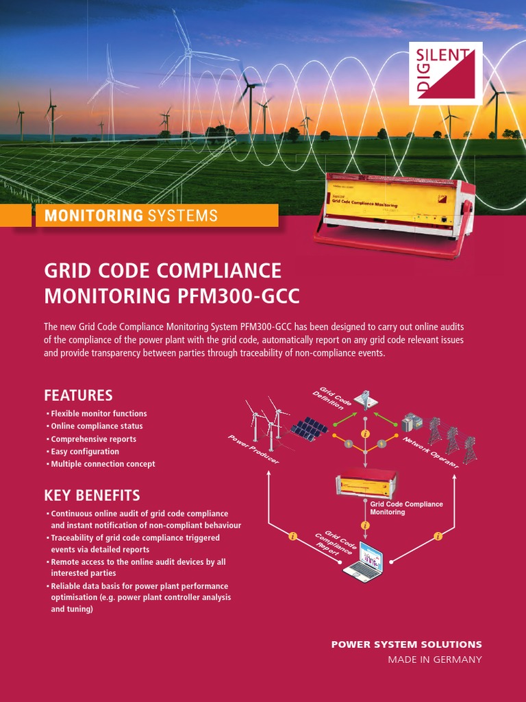 Grid Code Compliance Monitoring Pfm300-Gcc: Features | PDF | Electrical ...
