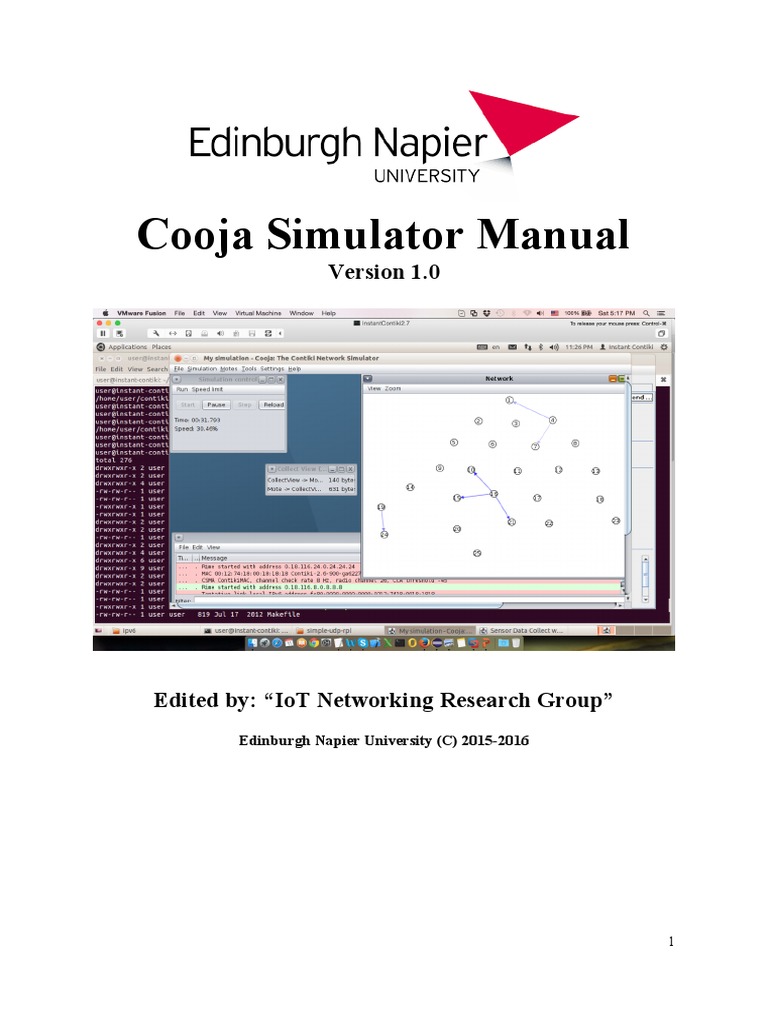 Cooja Simulator Manual | PDF | I Pv6 | Router (Computing)