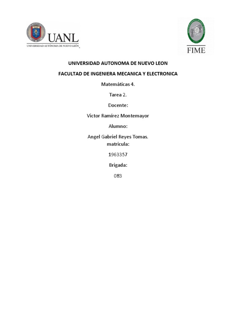 Tarea 2. Mate 4 | PDF