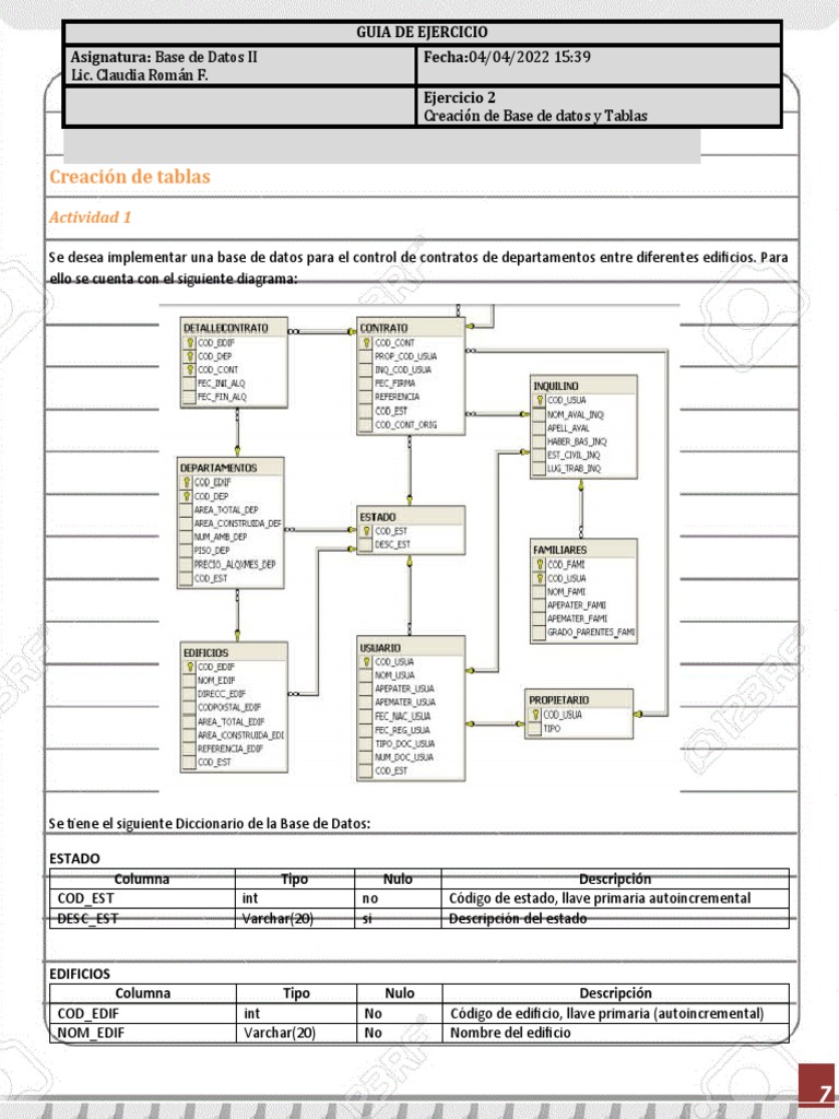 SQL Ejercicio 2 | PDF | Bases de datos | Ciencias de la Información