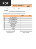 Bitácora de Botiquín de Primeros Auxilios | PDF | Materiales | Equipo ...