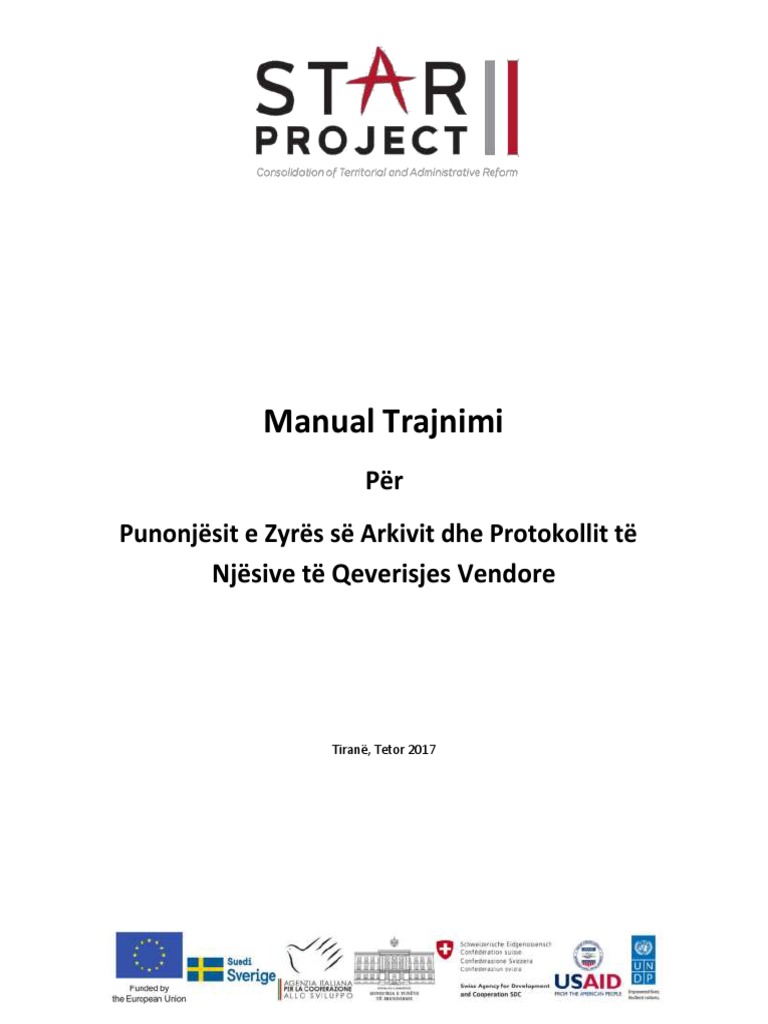 1 Manual Trajnimi | PDF
