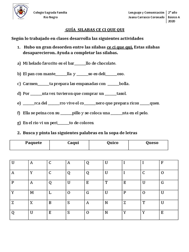 Guía Ce Ci Que Qui | PDF