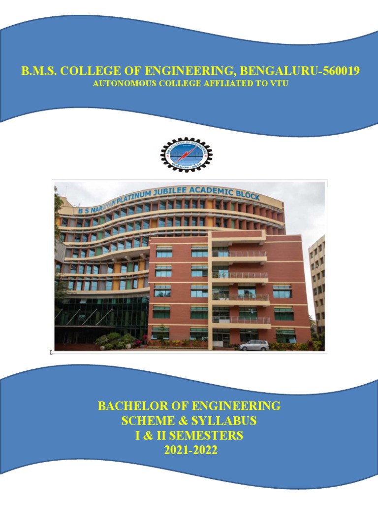 BMS College of Engineering First Year Syllabus | PDF | Ordinary ...