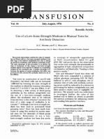 LISS Solution in Blood Banking | PDF | Blood Plasma | Antibody