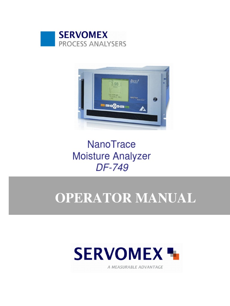 Operator Manual: Nanotrace Moisture Analyzer | PDF | Valve ...