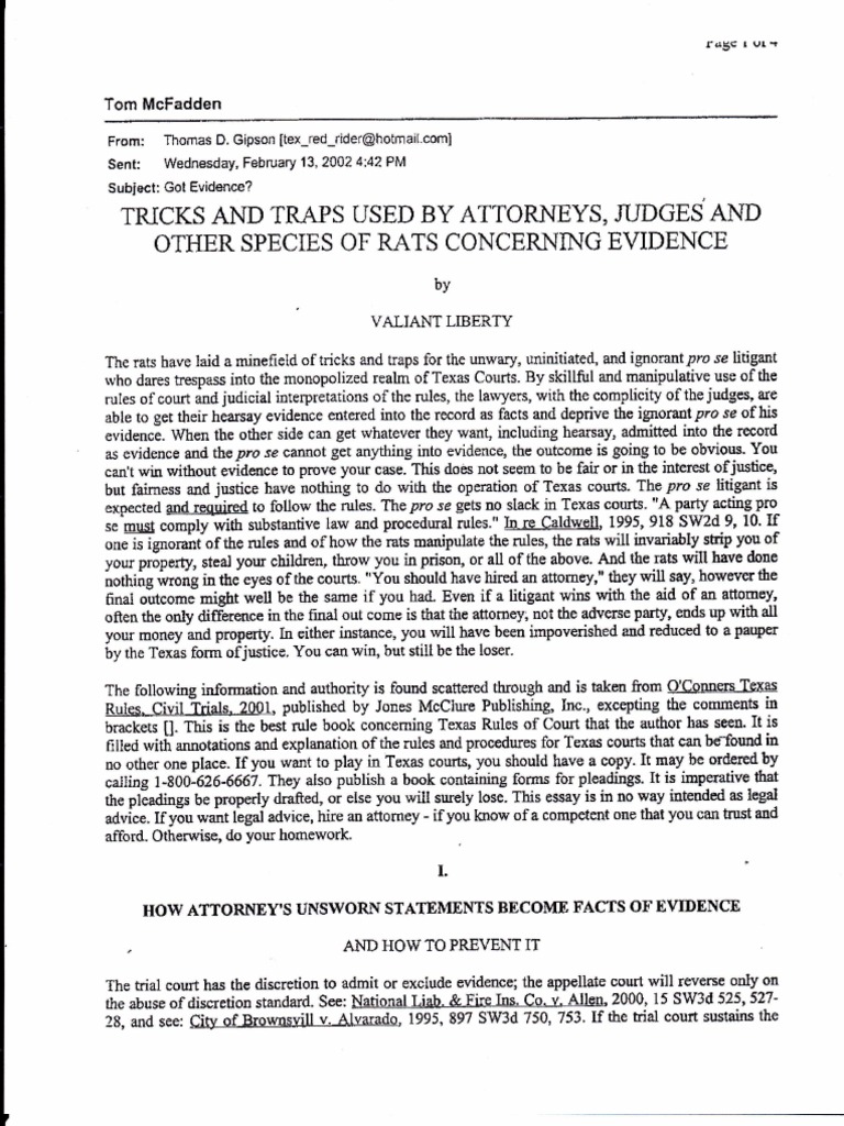 Texas Evidence Complete | PDF | Hearsay | Evidence (Law)