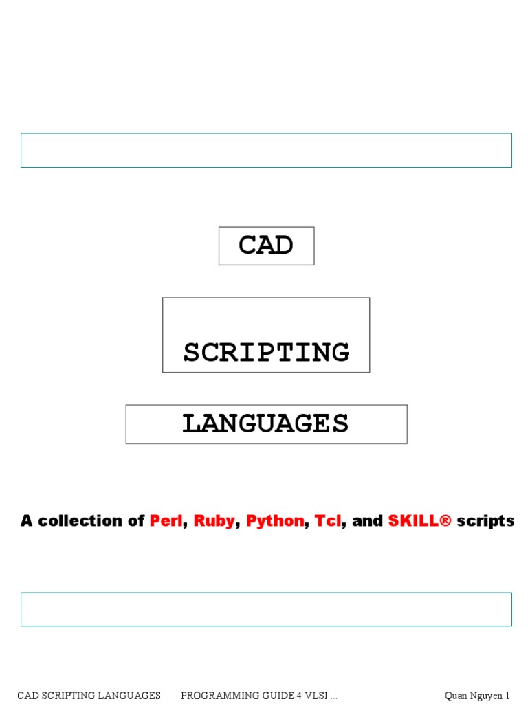 Cad Scripting Awk | Download Free PDF | Subroutine | Scripting Language