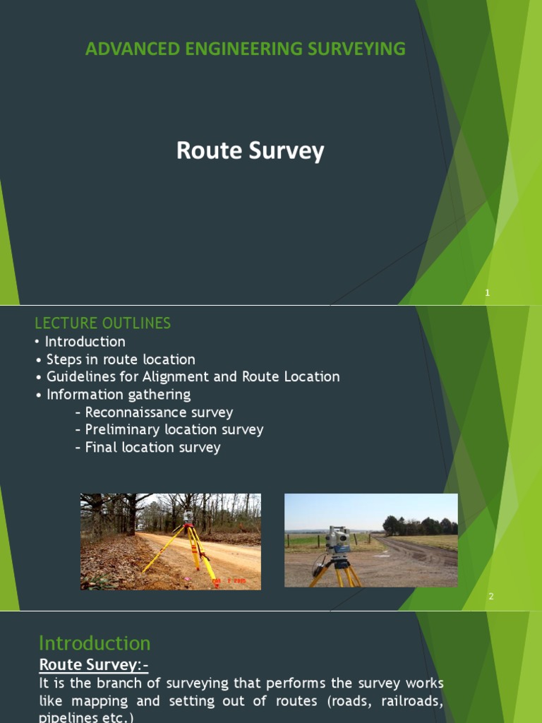 Advanced Engineering Surveying: Route Survey | Download Free PDF ...