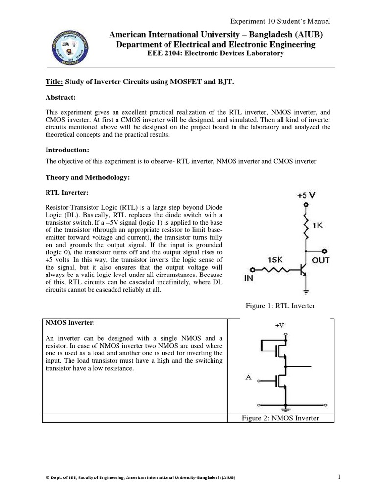 Electronic Devices Lab - Exp - 10 - Student - Manual (Summer 18-19 ...