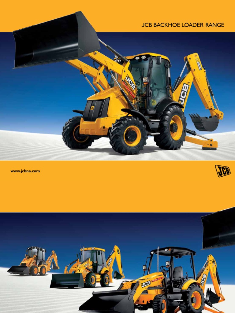 JCB Backhoe Loader Range Overview | PDF | Loader (Equipment ...
