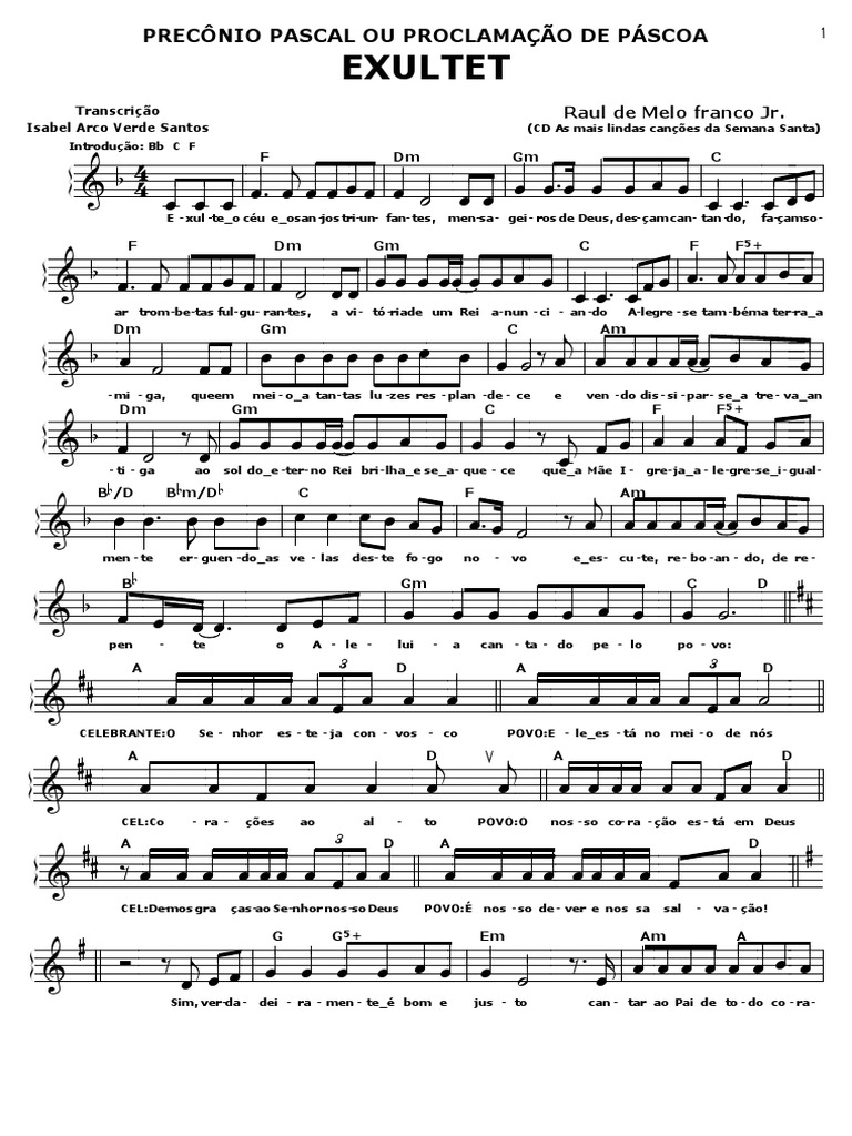 Preconio Pascal CD As Mais Lindas Cancoes Da Semana Santa | PDF