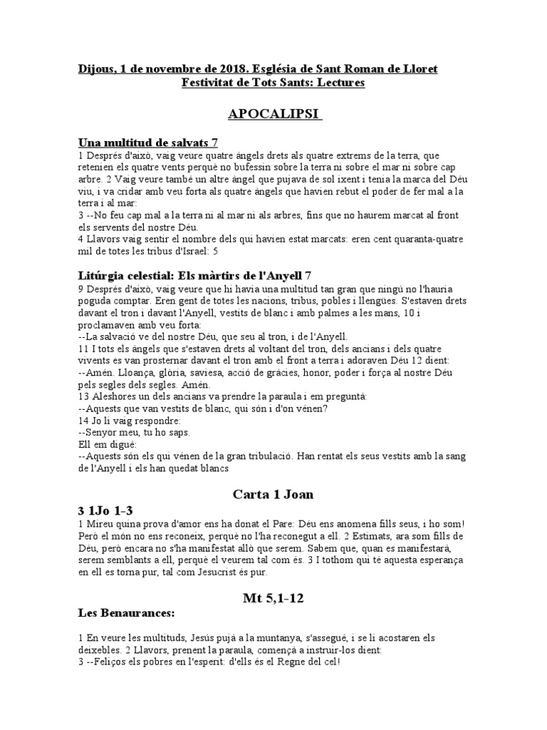 Apocalipsi Comentaris Propis | PDF