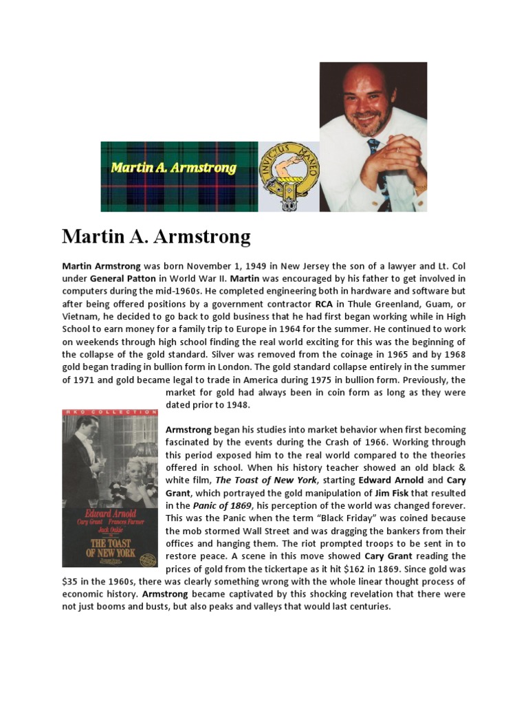 Martin Armstrong Biography May 2011 | PDF | Money | Financial Markets