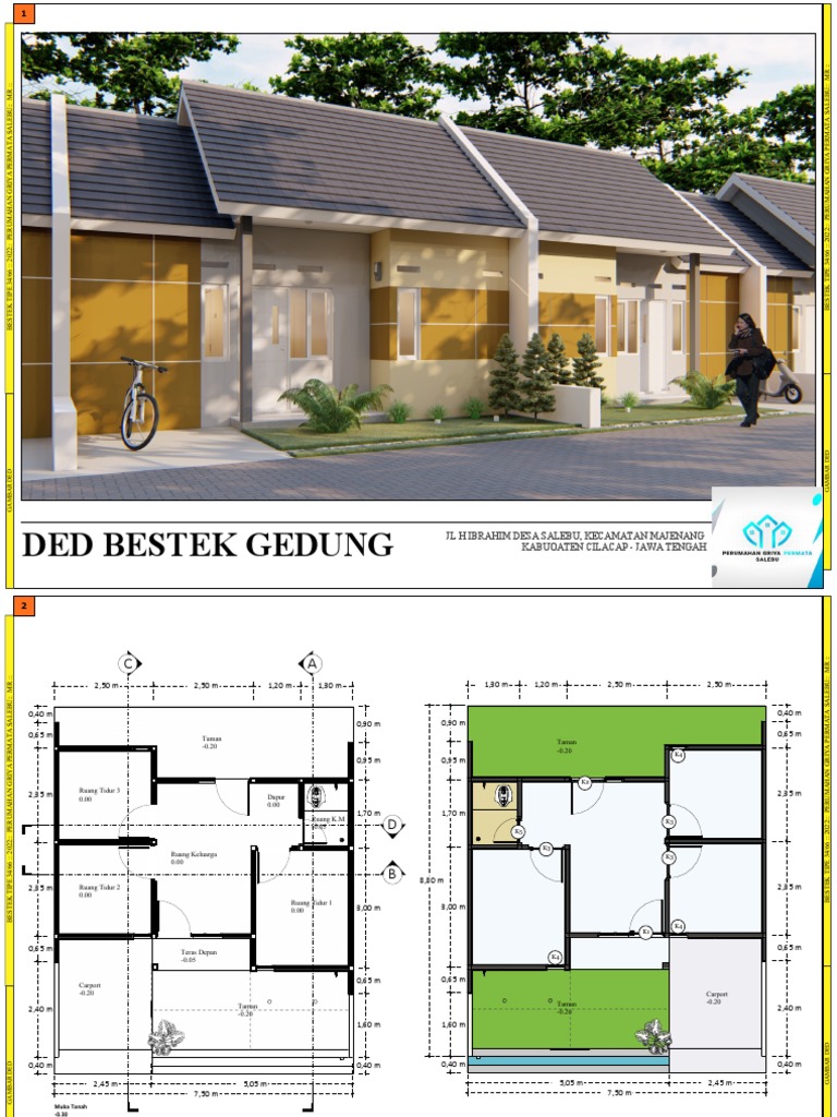 Gambar DED Bestek Tipe 34/66 2022 | PDF