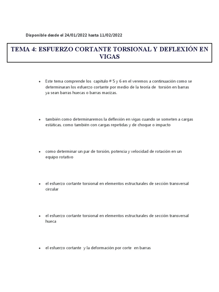 Tema 4 Resistencia de Los Materiales | PDF | Viga (Estructura) | Fuerza