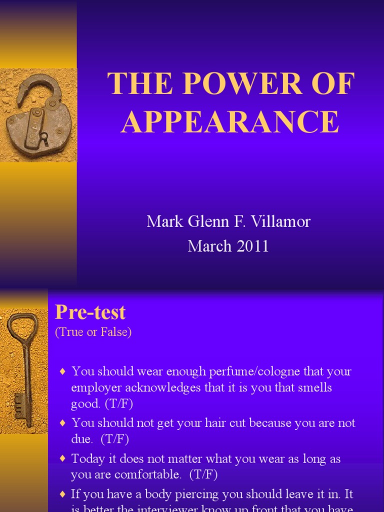 The Power of Appearance | PDF | Nature | Perfume