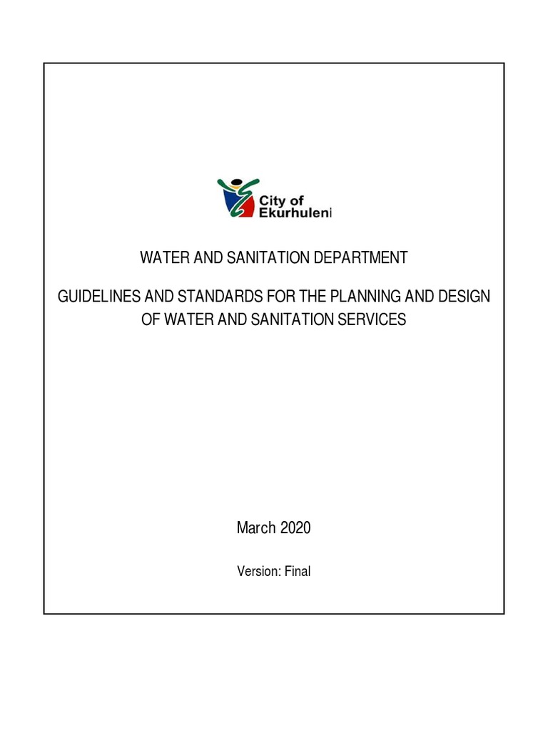 Ekurhuleni Sewer Design Guidelines | PDF | Water Supply Network ...