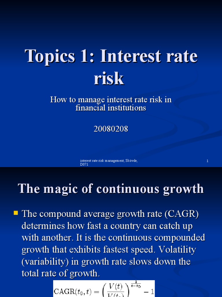 Interest Rate Risk Management Guide | PDF | Yield Curve | Interest