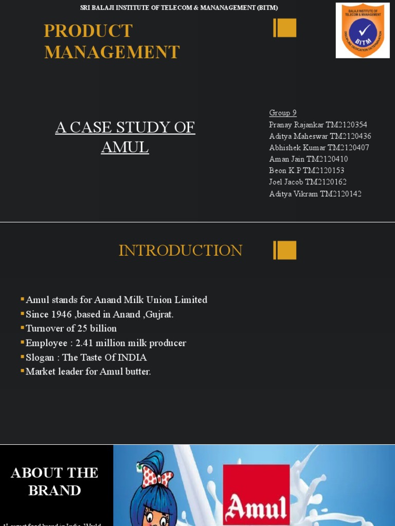 Product Management: A Case Study of Amul | PDF | Brand | Advertising