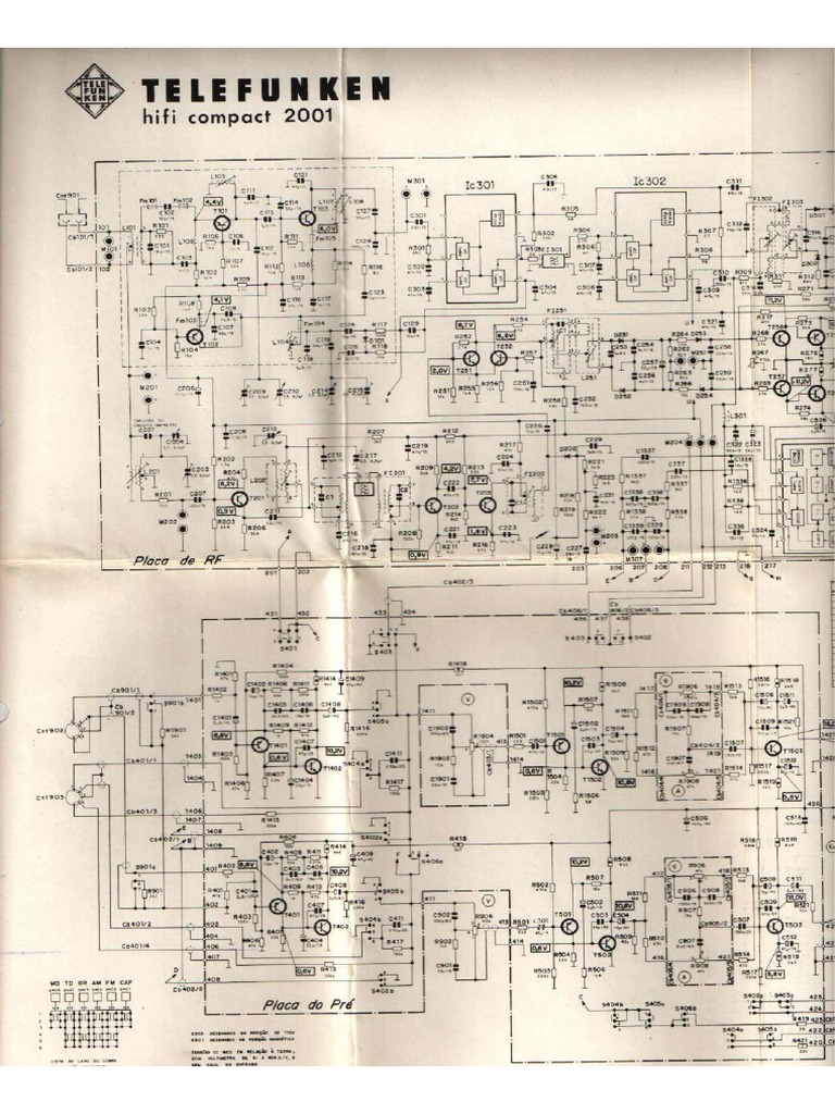 Telefunken Hifi Compact 2001 Schematic | PDF