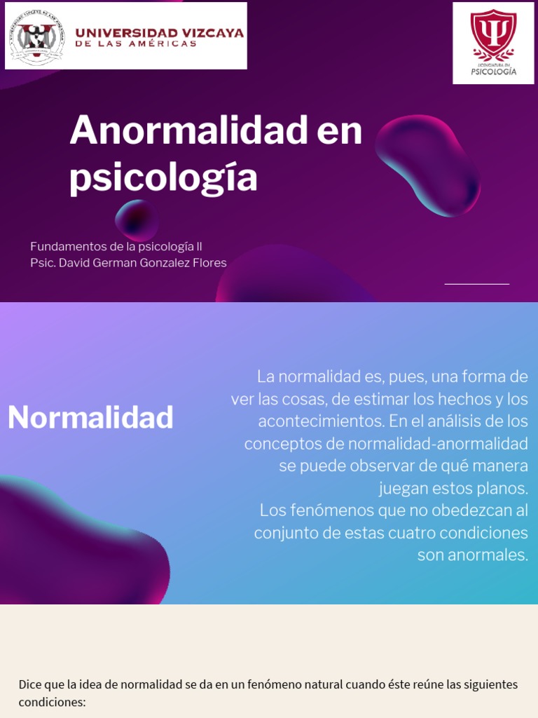Anormalidad en Psicología | PDF | Sicología | Comportamiento