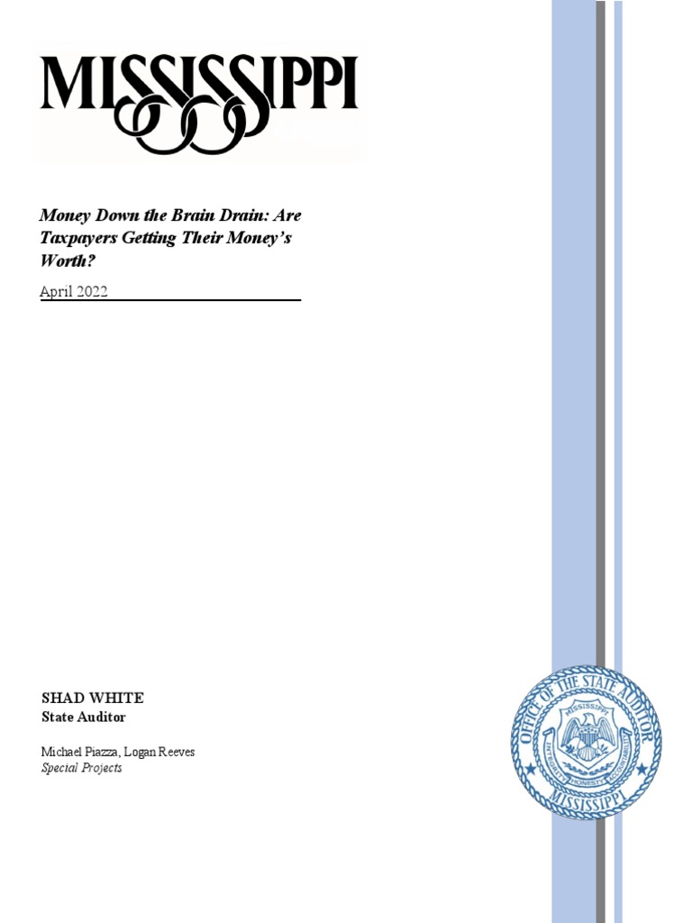 Mississippi Office of The State Auditor Report April 2022 | PDF ...