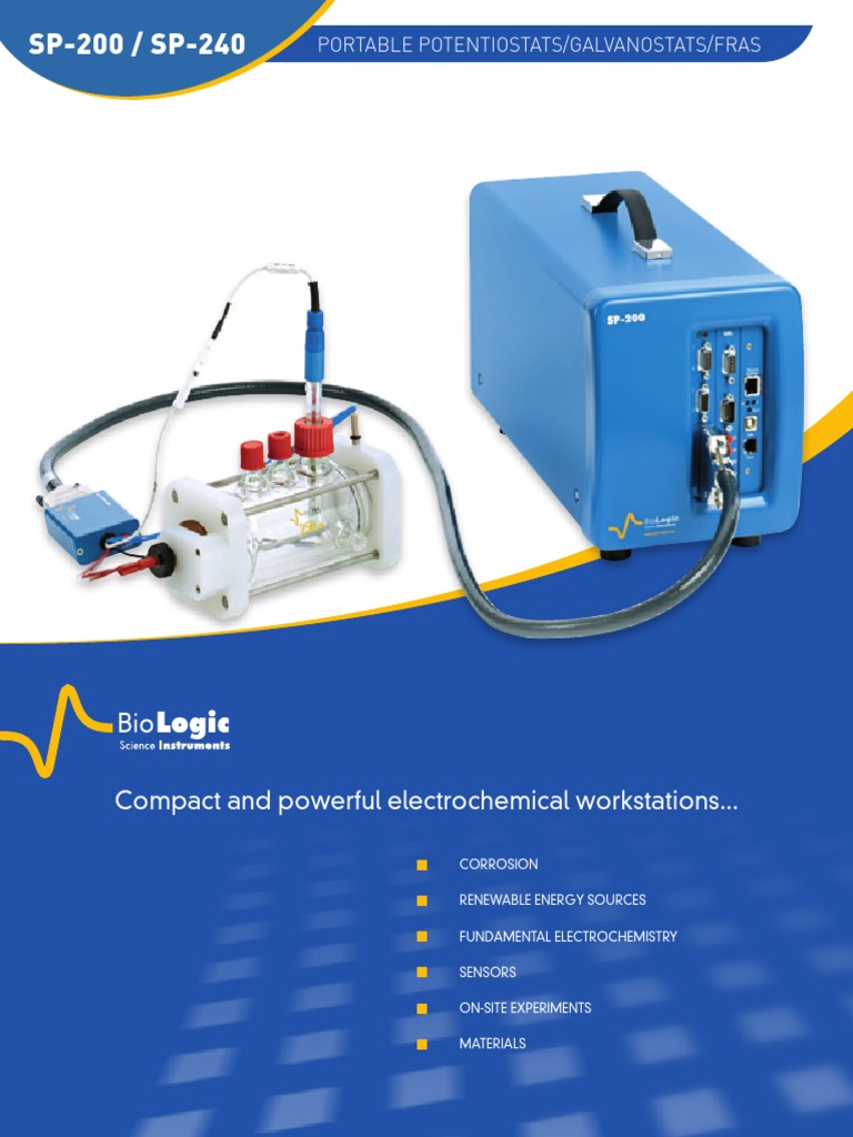 SP-200 / SP-240: Compact and Powerful Electrochemical Workstations ...