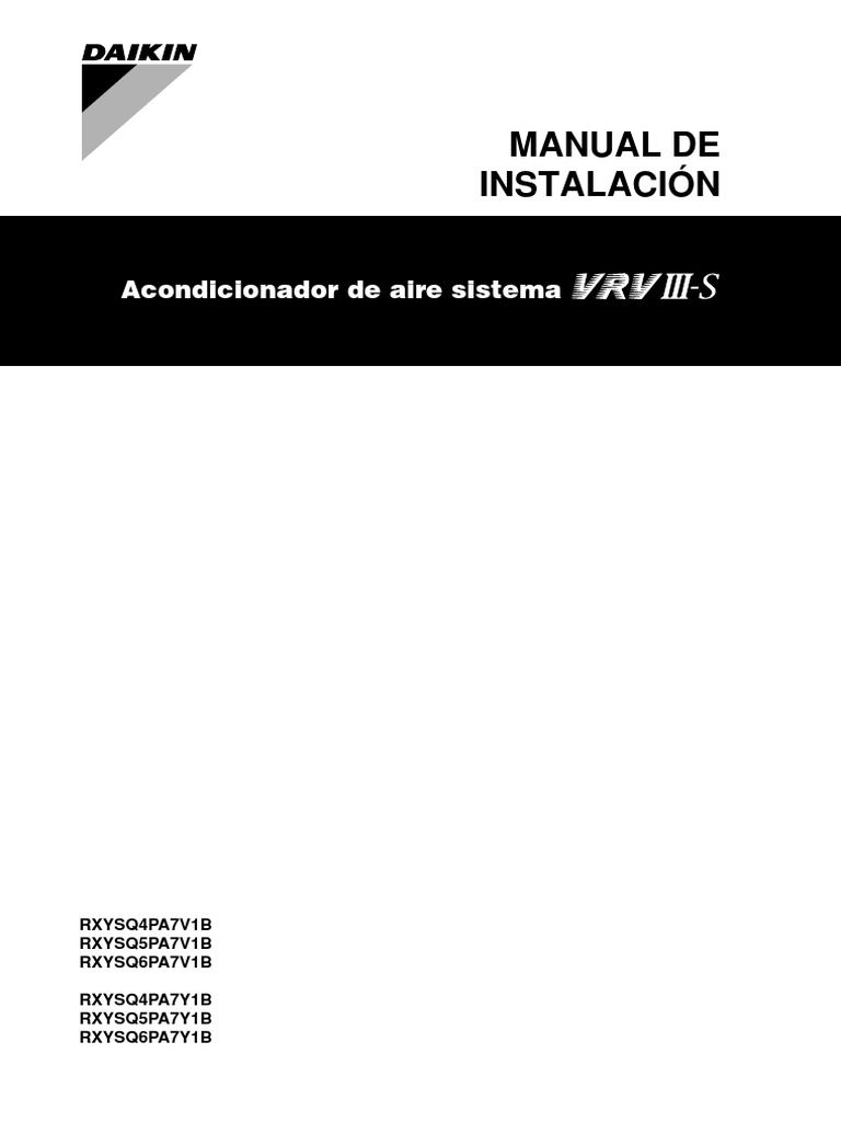 Manual de Instalacion VRV | PDF