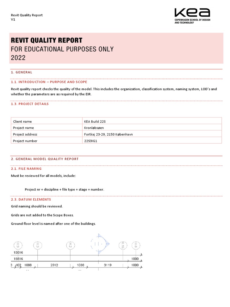 Revit Model Quality Assessment Report | PDF | Autodesk Revit | Software ...