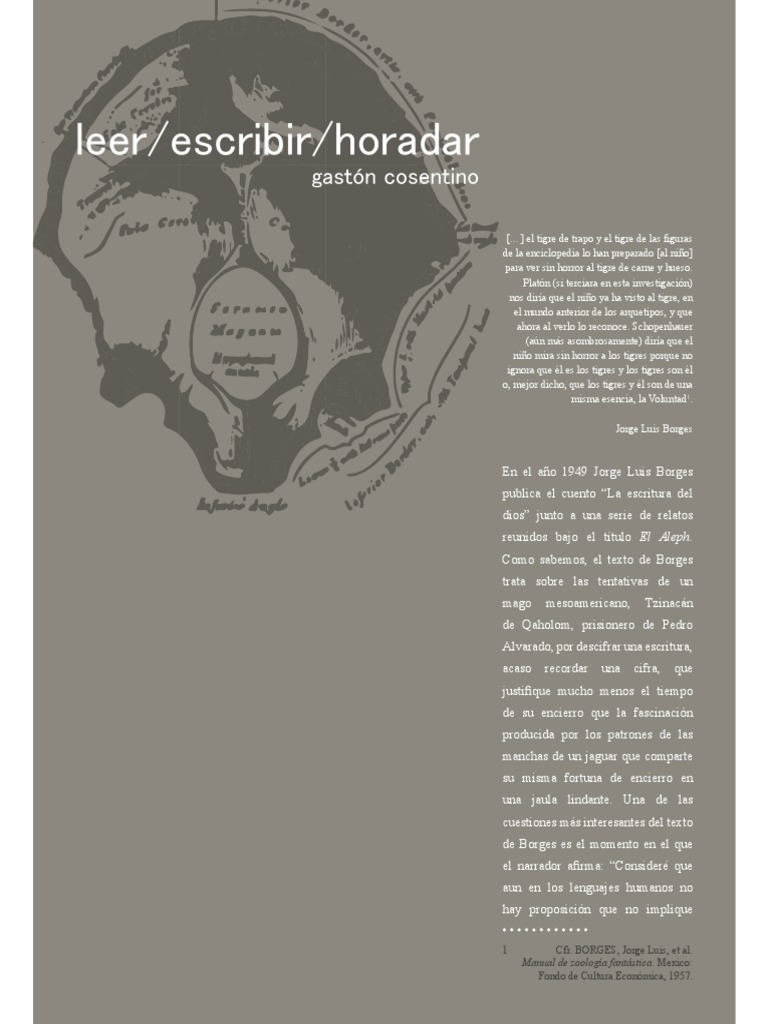 Gastón Cosentino - Leer Escribir Horadar | PDF