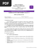 Computer Systems Servicing NC II: Qualification: Document No. Issued By ...