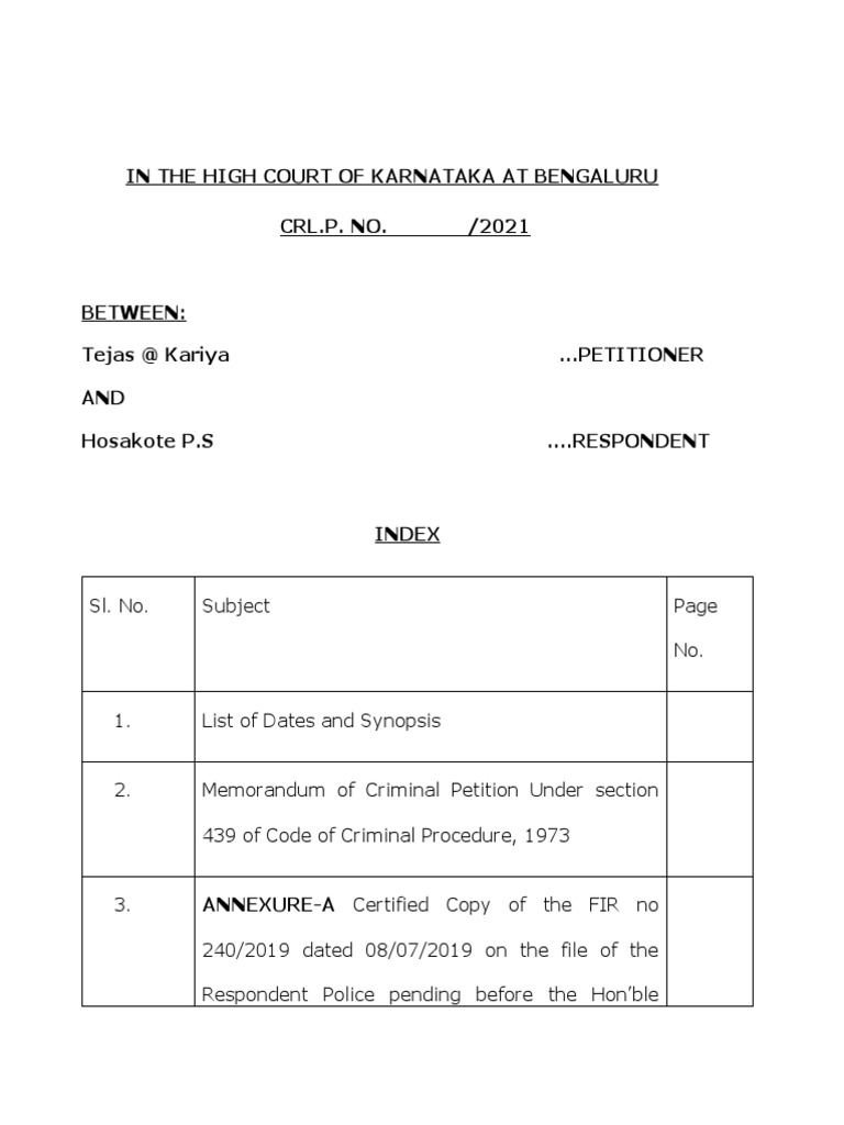 439 Bail Application | PDF | Bail | Witness