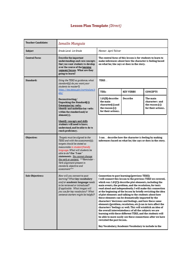 Lesson Plan Reading | PDF | Learning | Lesson Plan