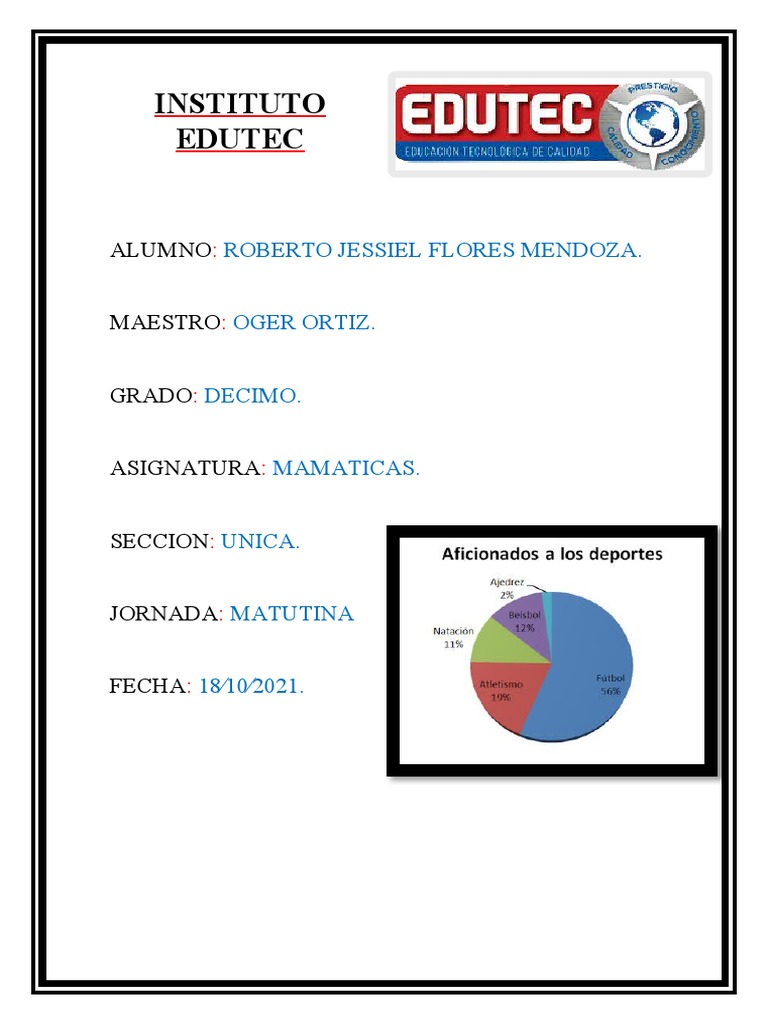 Instituto Edutec | PDF | Estadísticas | Muestreo (Estadísticas)