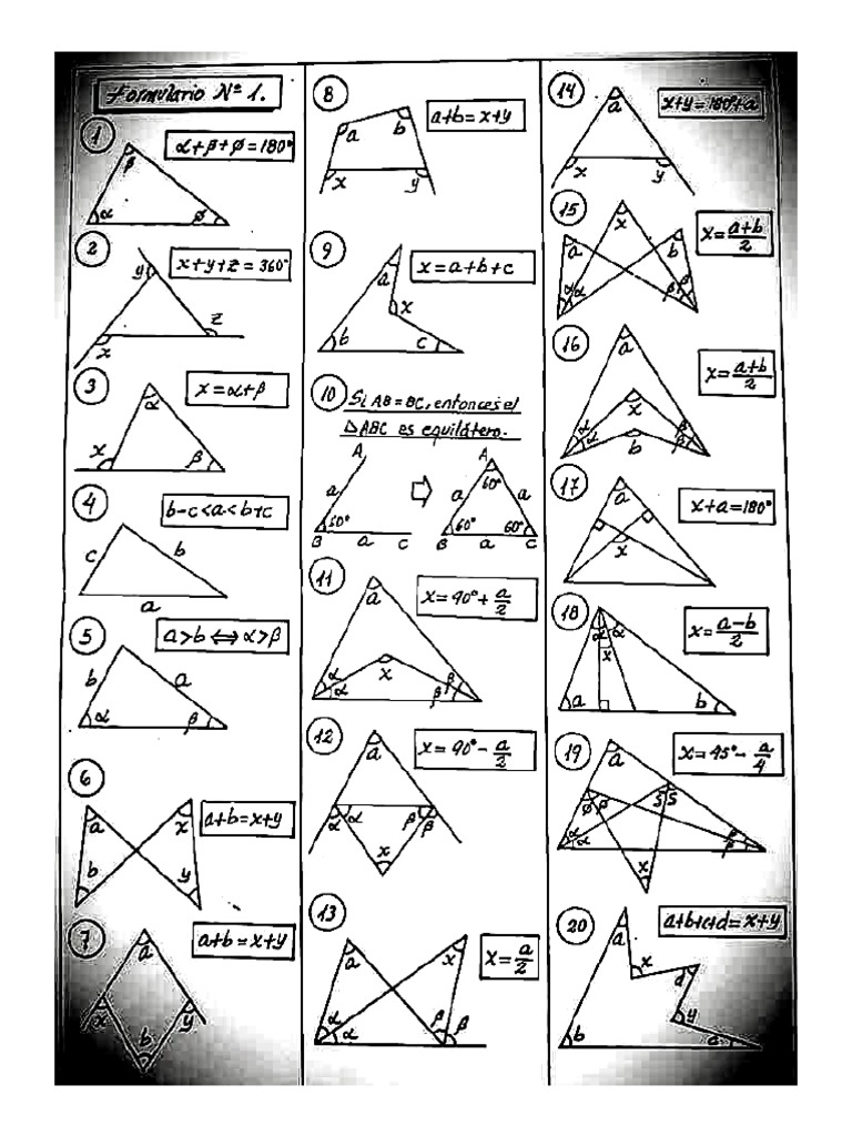formulas de geometria plana | PDF