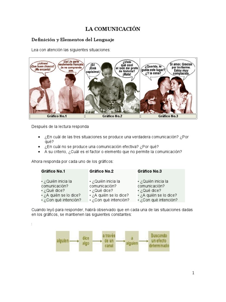 Definición y Elementos Del Lenguaje | PDF | Comunicación | Lingüística