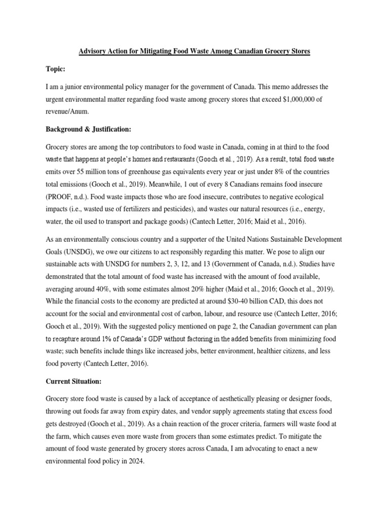Dias Envrsust9012b 001 Memo | PDF | Sustainability | Grocery Store