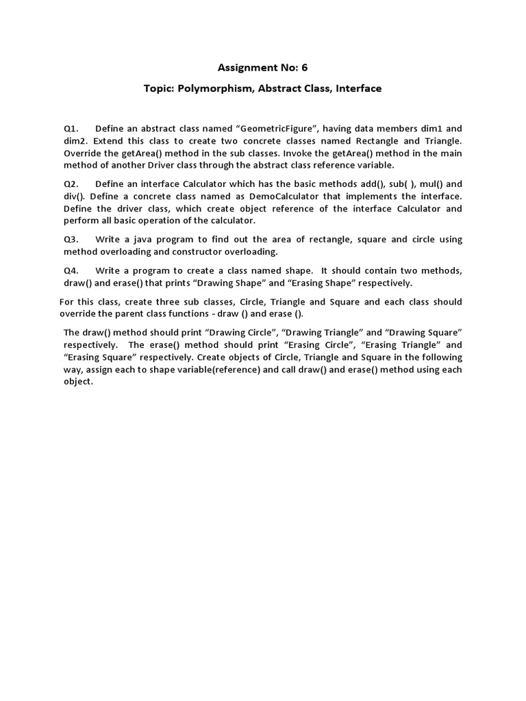 Java Polymorphism and Abstract Classes Guide | PDF