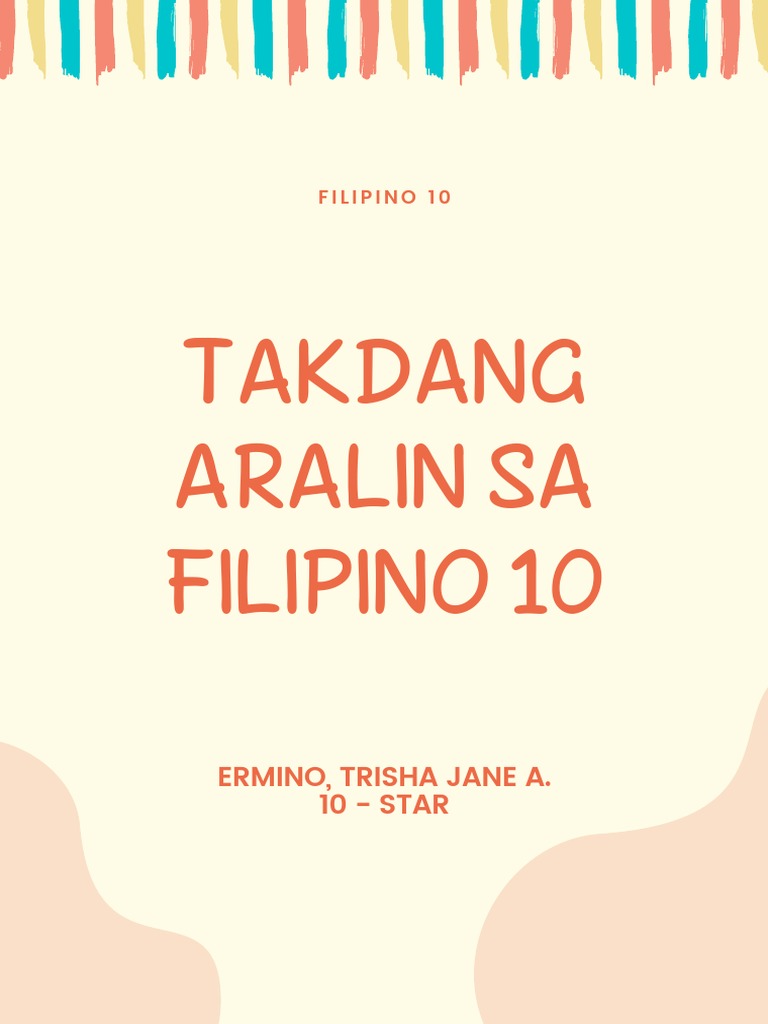 Takdang Aralin Sa Filipino 10 | PDF