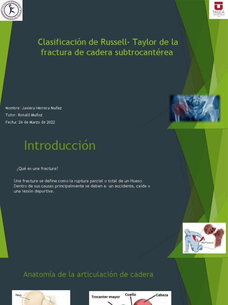 Clasificación Russell-Taylor de fracturas | PDF | Enfermedades y ...