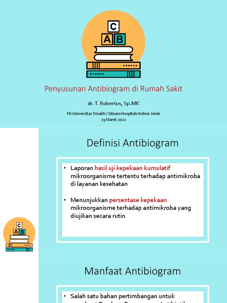 Penyusunan Antibiogram Di Rumah Sakit - Dr. Robert | PDF | Sains ...