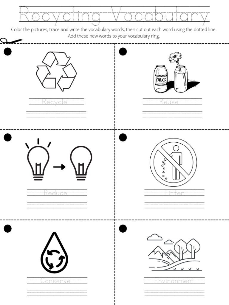 Recycling Vocab | PDF