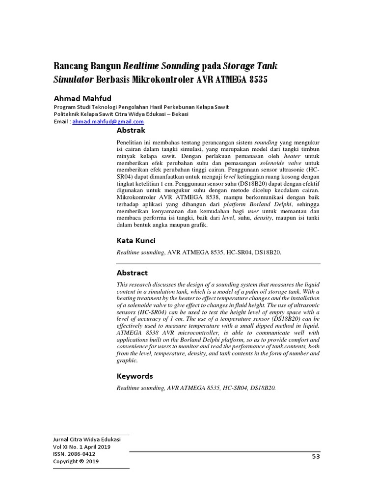 Jurnal Sounding Tangki Timbun | PDF