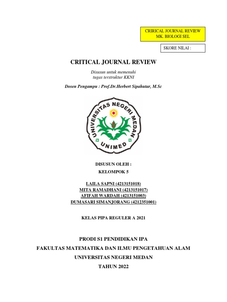 CJR Kelompok 5 Biologi Sel | PDF