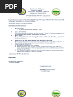 Minutes of Lupon Tagapamayapa | PDF