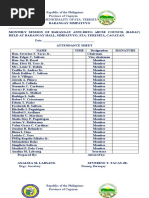 Barangay Organizational Chart 2021 | PDF