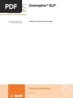 Kolliphor ELP: Technical Information | PDF | Solubility | Sterilization ...