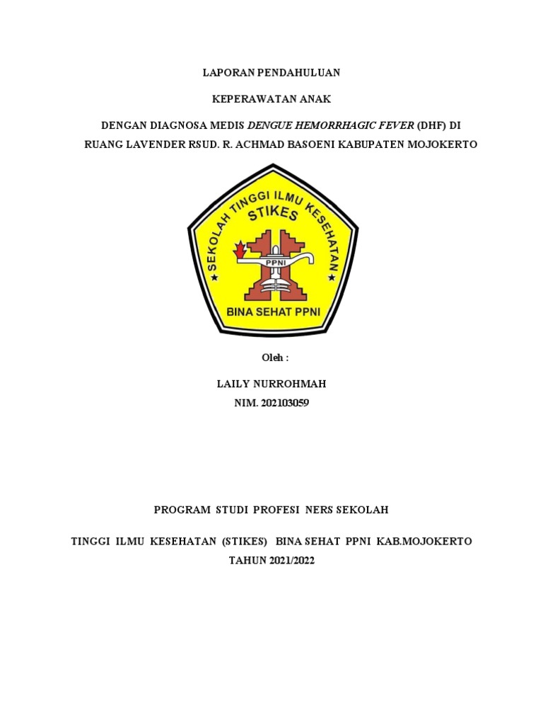 DHF: Laporan Keperawatan Anak di RS Mojokerto | PDF